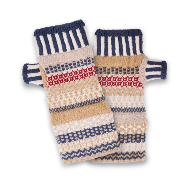 Solmate Bateau Mouche Fingerless Mittens | Solmate Sock Gallery